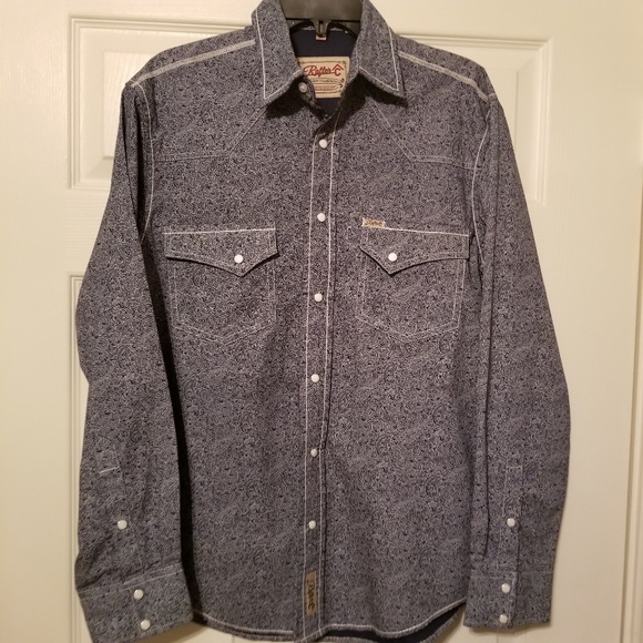 Rafter C | Shirts | Rafter C Western Paisley Shirt Size Small | Poshmark